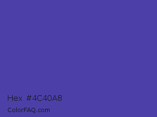 Hex #4c40a8 Color Code and Scheme - ColorFAQ